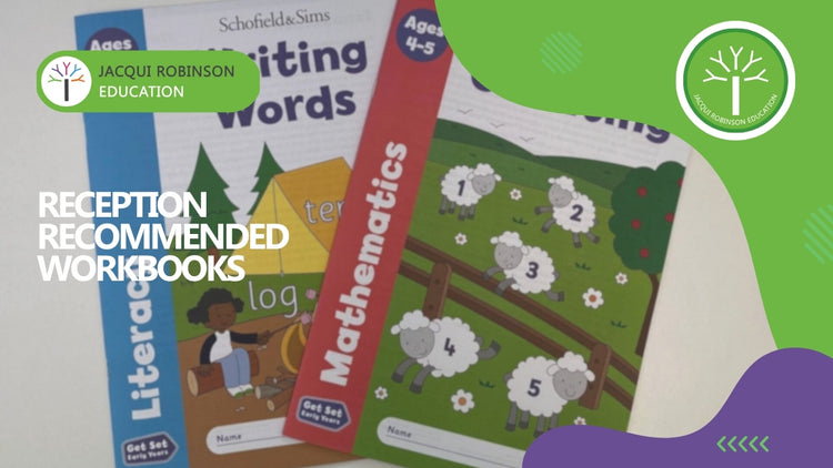 Reception Recommended Workbooks – Jacqui Robinson Education